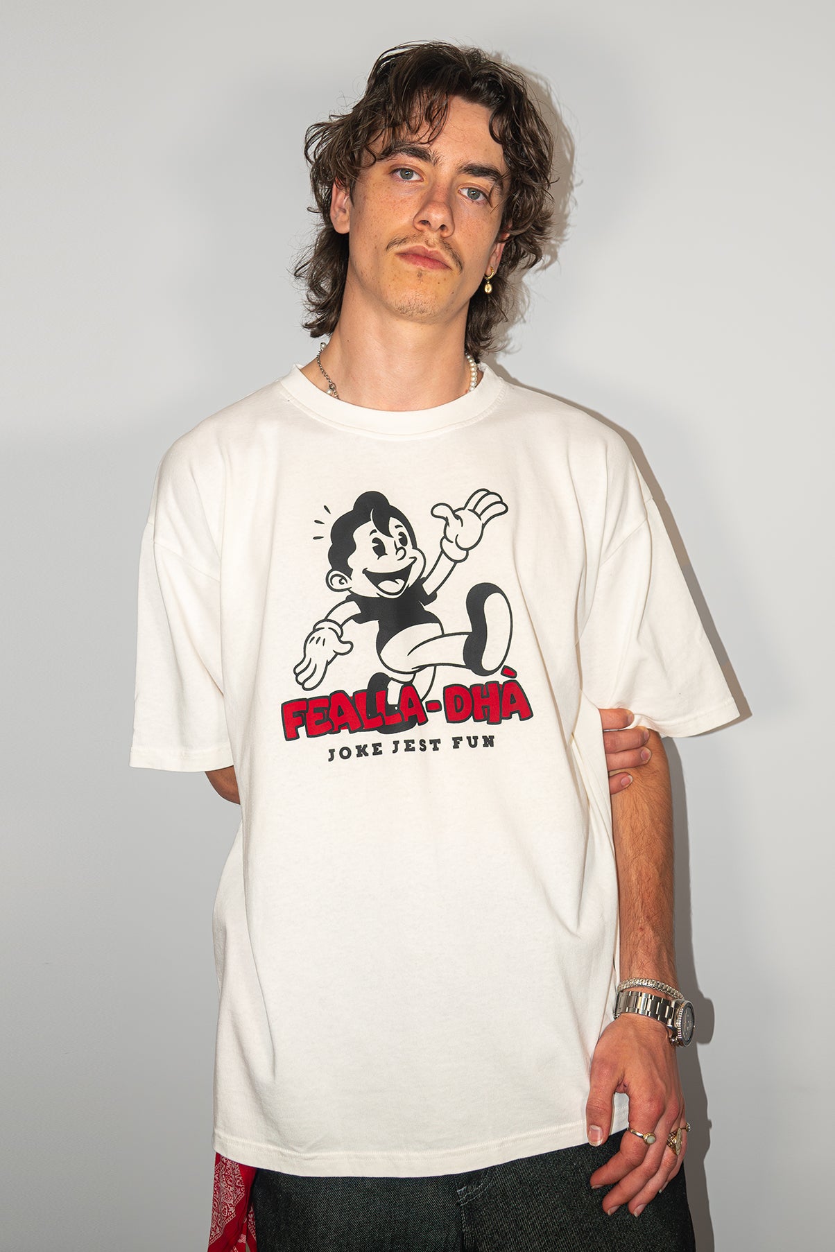 'Dope Robbie' T-shirt - Vintage White